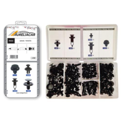 Coffret de 100 assortiments de Rivets plastiques pour LEXUS, TOYOTA