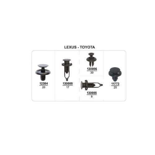 Coffret de 100 assortiment de Rivets plastiques pour LEXUS TOYOTA, Neuf