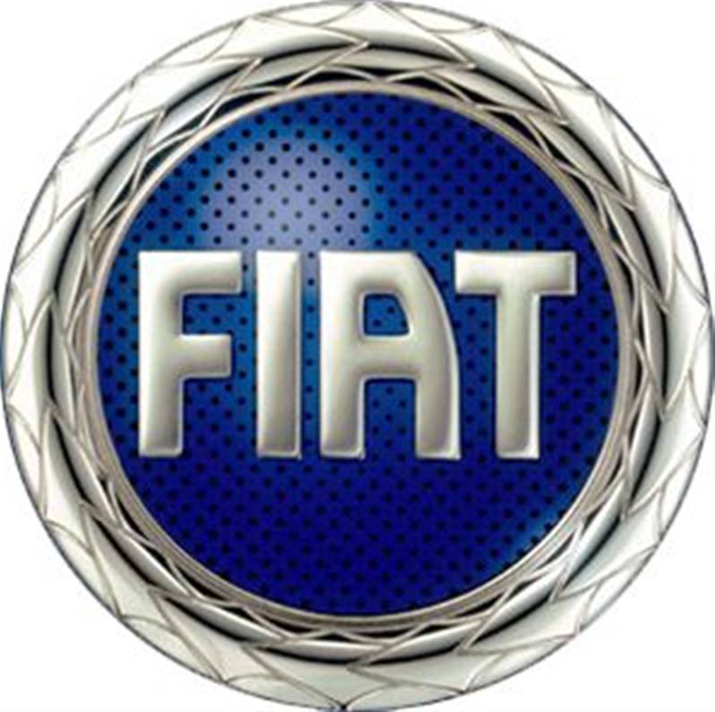 Logo Emblème FIAT bleu hayon arrière FIAT PUNTO II 2003